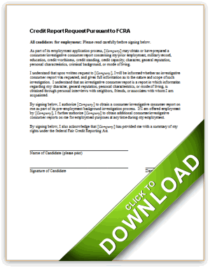 Adverse Action Pursuant to FCRA