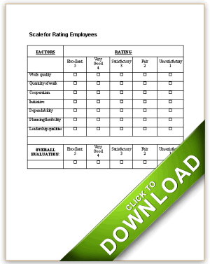 Scale for Rating Employees