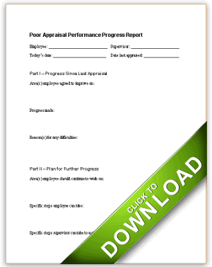 Poor Appraisal Performance Progress Report