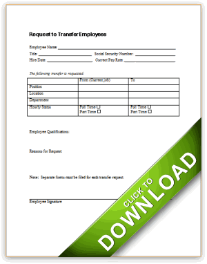 Request to Transfer Employees