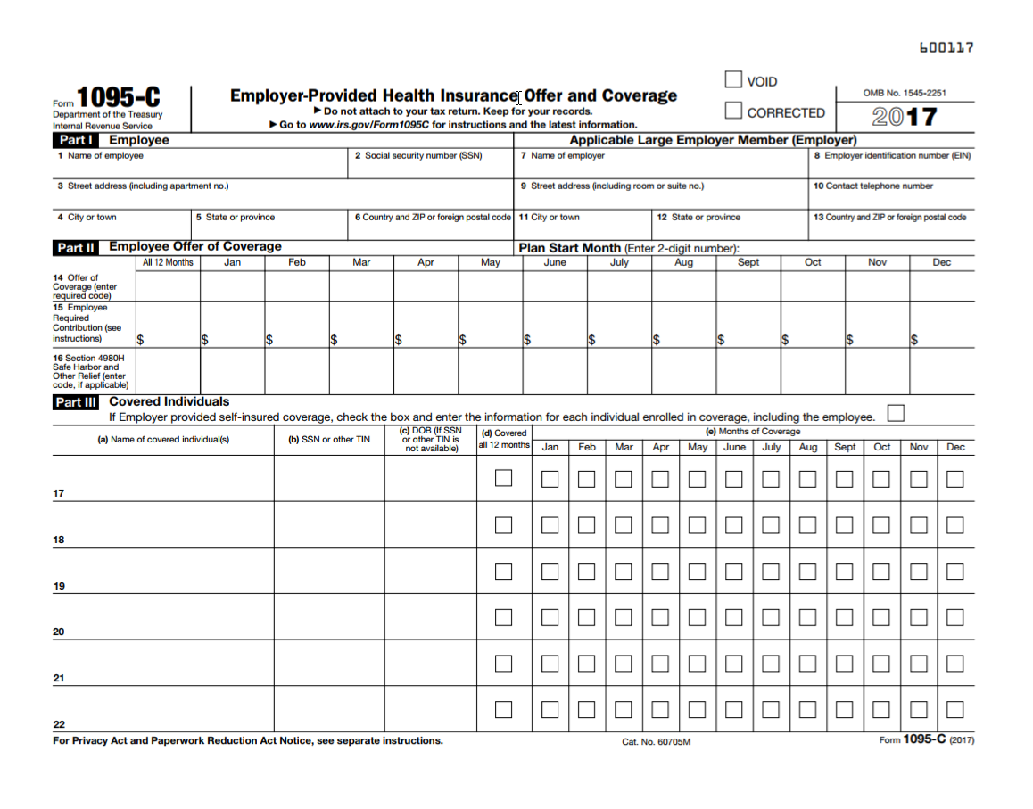 Form Specifications:
